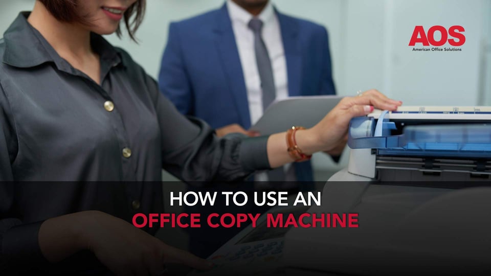 How To Use An Office Copy Machine