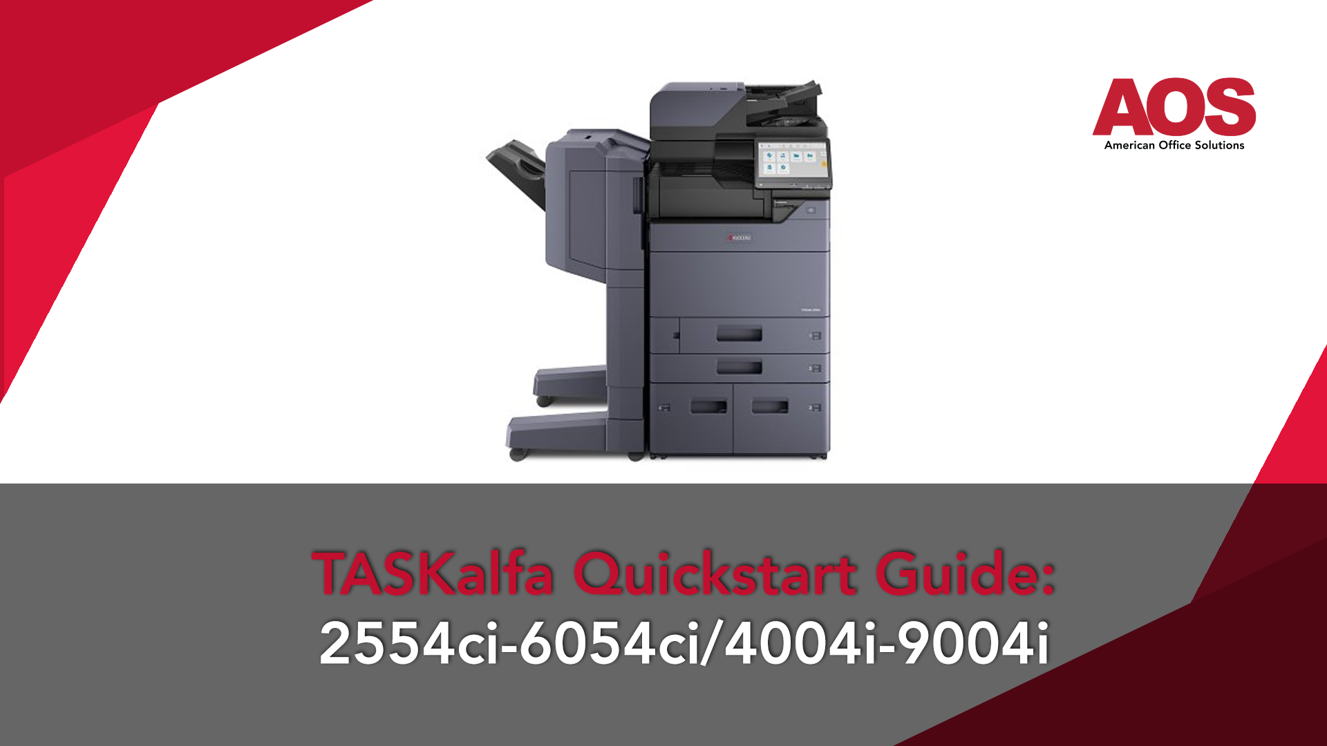 TASKalfa Quickstart Guide: 2554ci-6054ci/4004i-9004i (With Pictures)